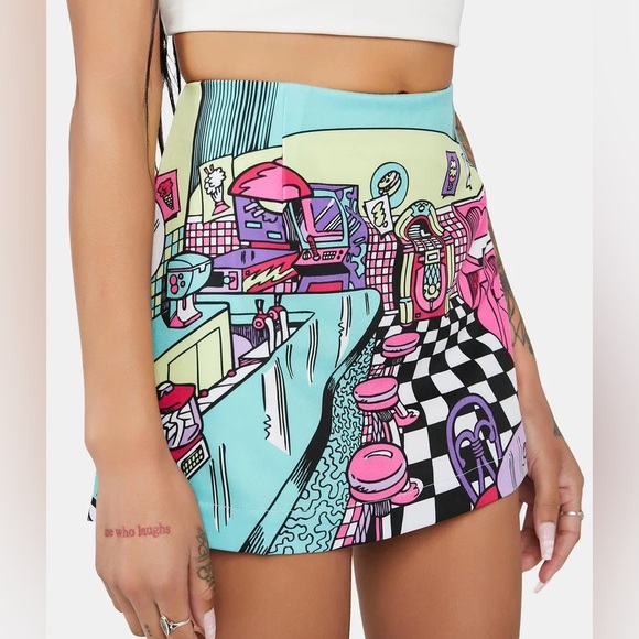 Dolls Kill | Skirts | New Archie Riverdale Diner Dolls Kill Mini Skirt ...